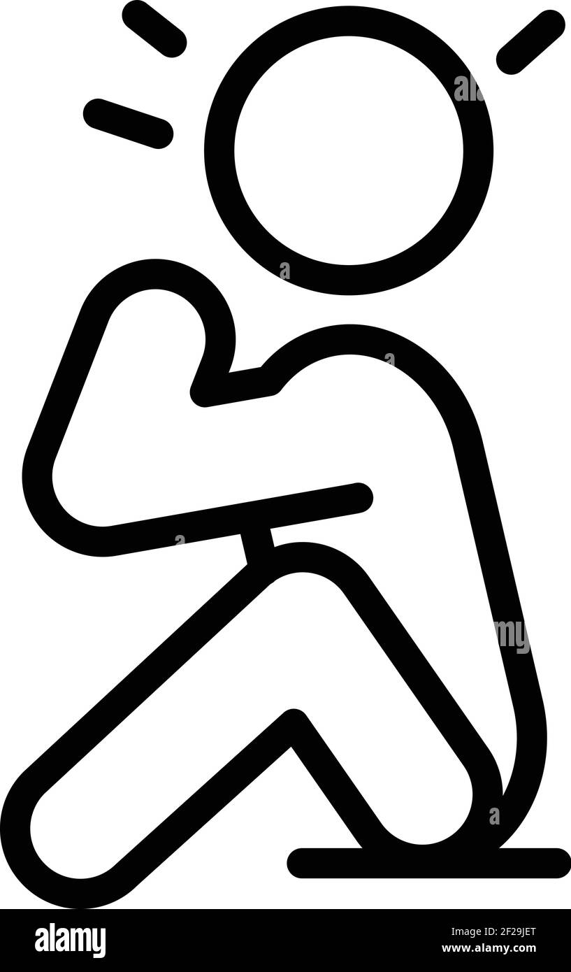 Careless kid icon. Outline careless kid vector icon for web design ...