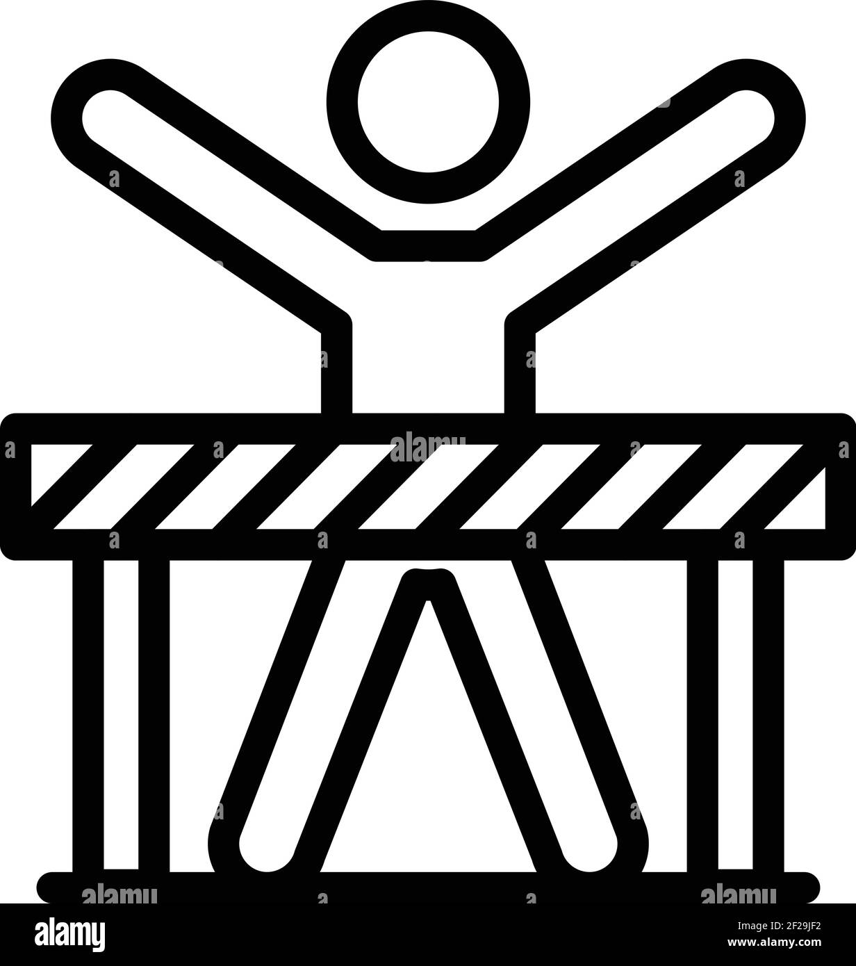 Careless road worker icon. Outline careless road worker vector icon for ...