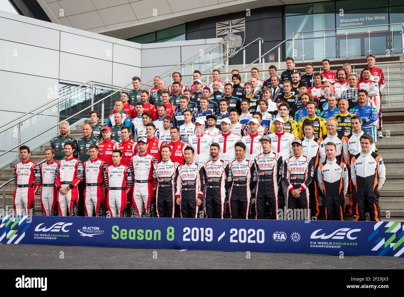 Group photo, family picture with all the drivers during the 2019 FIA ...