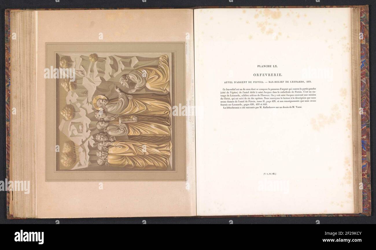 Bas-relief on the altar for sacred James The several in the cathedral ...