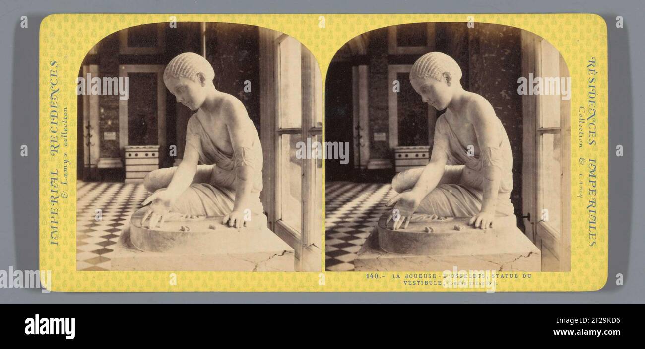 Sculpture in the vestibule of the Grand Trianon, representing a Bickle ...