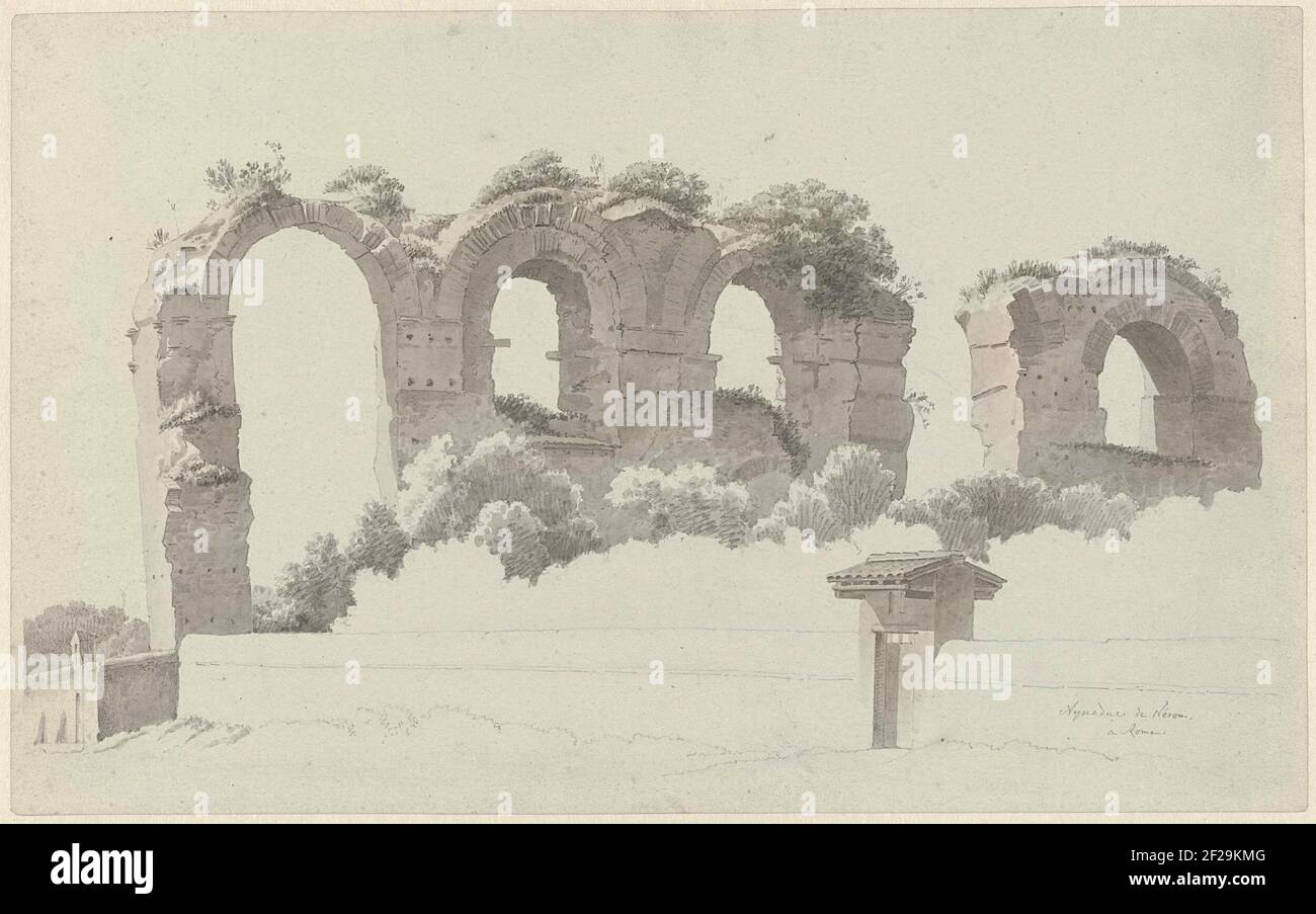 A Part of an Aqueduct in Rome.Knip identified many of the aqueducts he ...