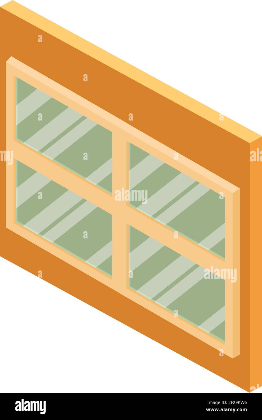 Modern window icon. Isometric illustration of modern window vector icon ...