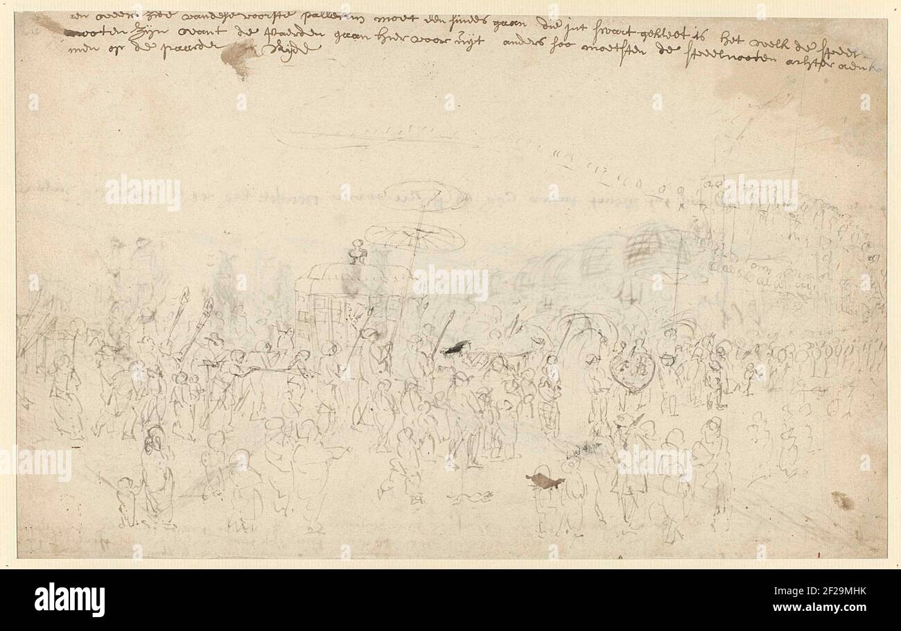 Wedding procession; Travel sketches made in India Stock Photo - Alamy