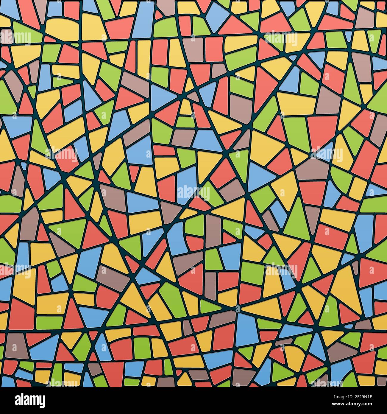 Seamless Stained-glass bright colors with light and shadow Stock Vector ...