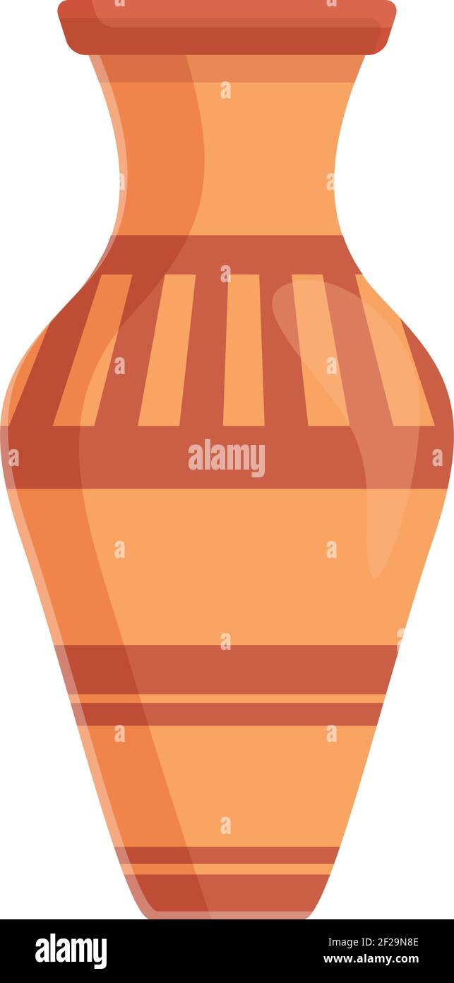 Amphora design icon. Cartoon of amphora design vector icon for web ...