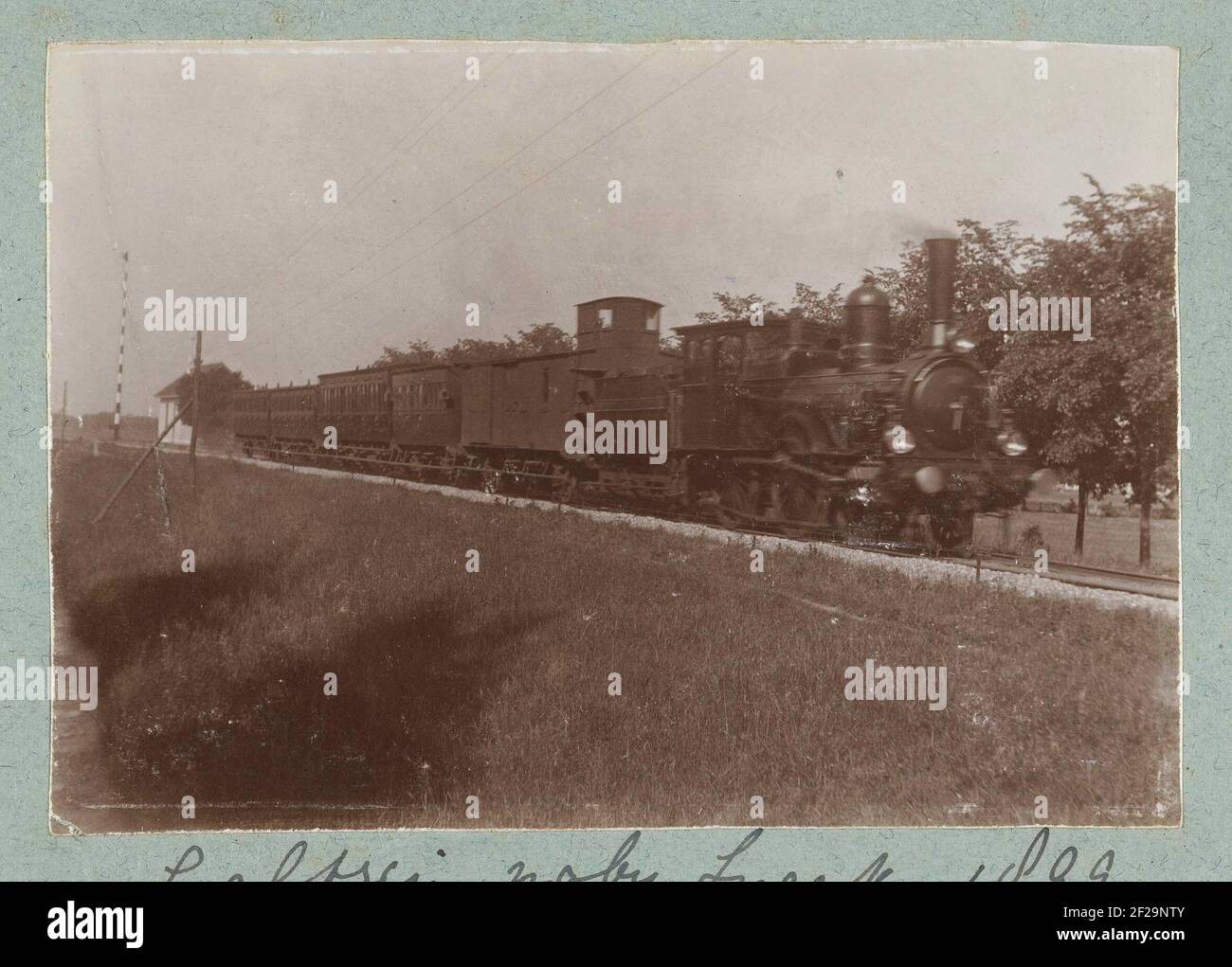 Steam train; Express train near Sneek 1899; Photographies.photo from ...