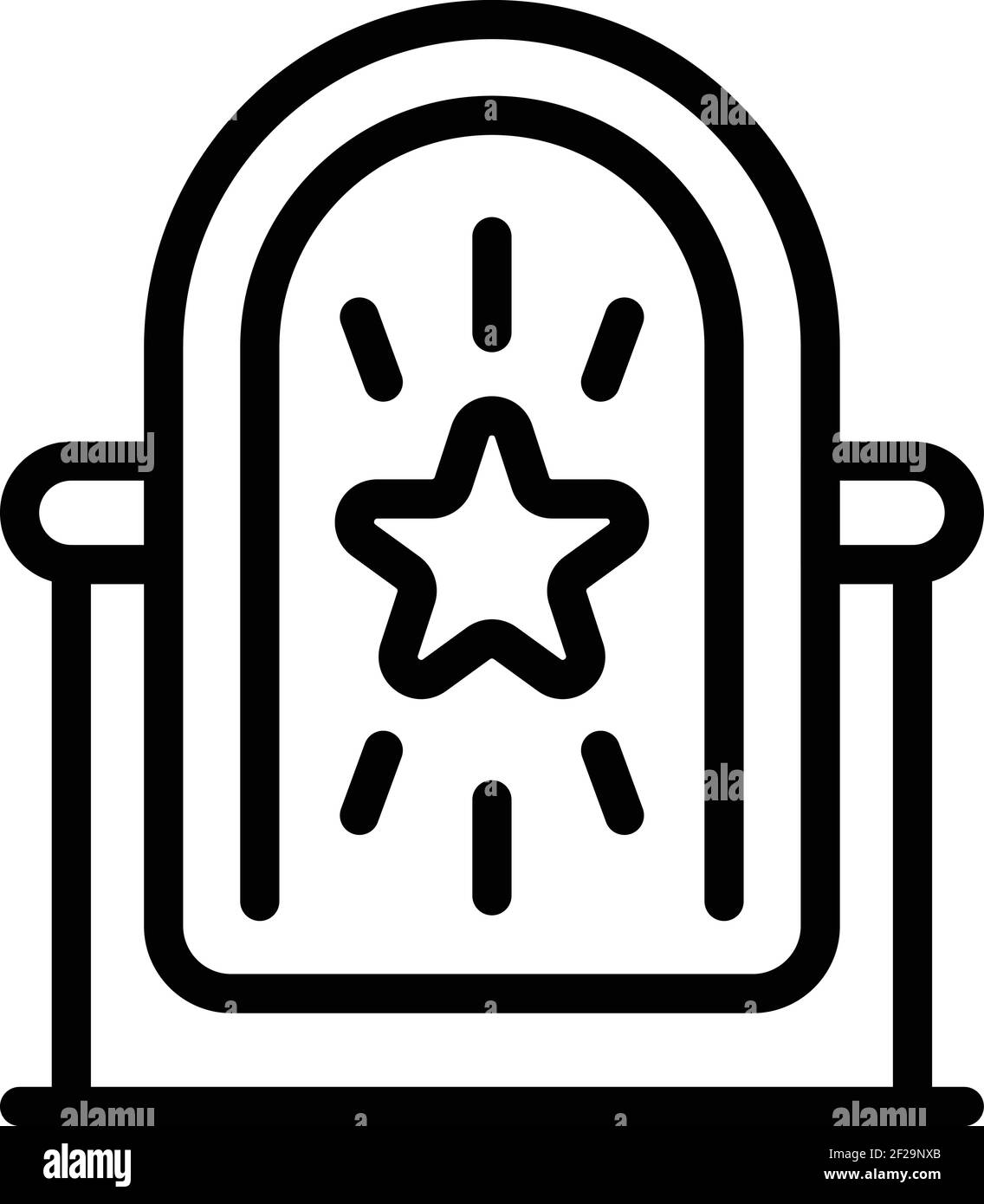 Self-esteem motivation icon. Outline self-esteem motivation vector icon ...