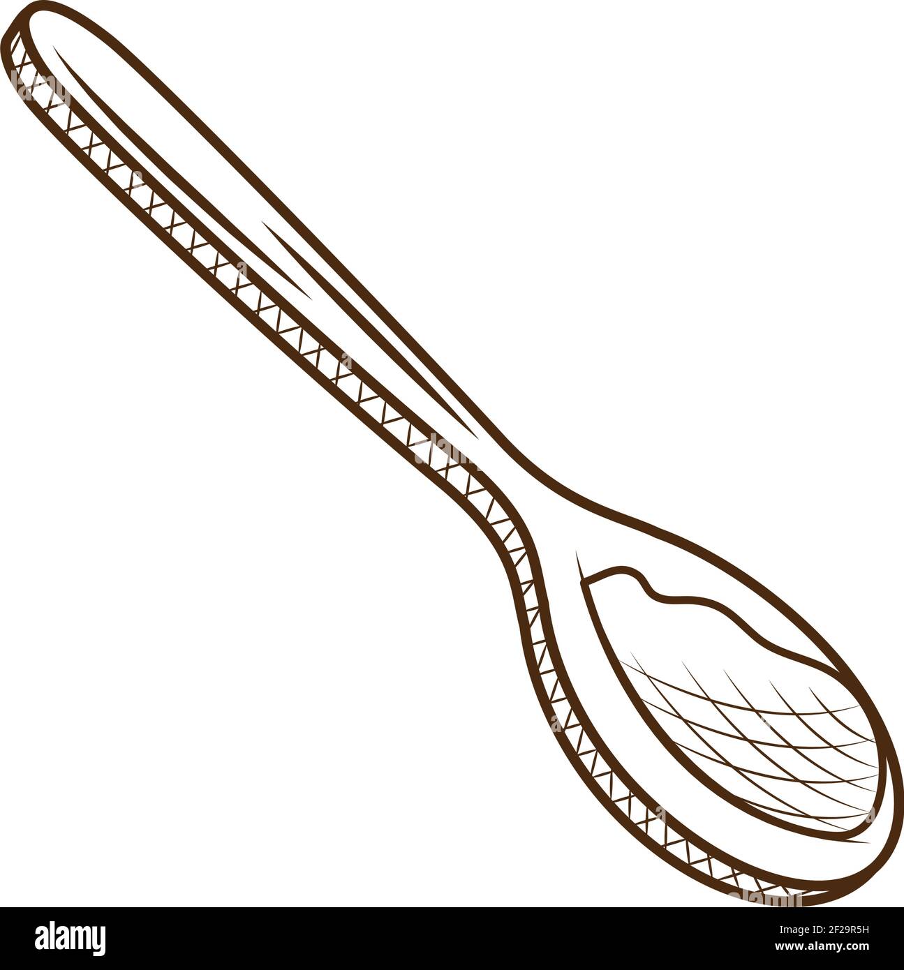 sugar spoon on white background Stock Vector Image & Art - Alamy