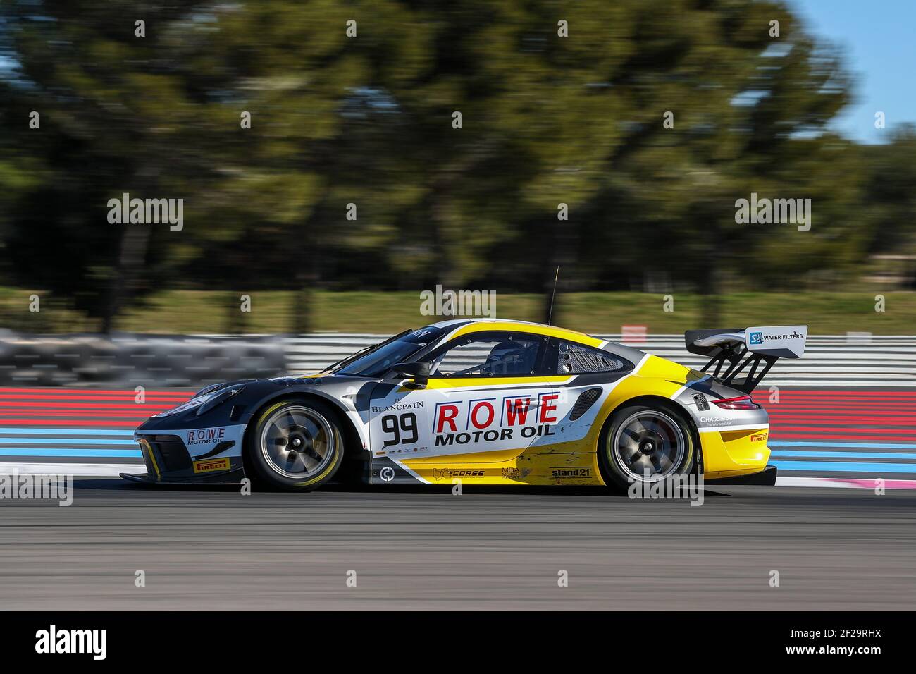 99 OLSEN Denis, WERNER Dirk, Rowe Racing, Porsche 911 GT3 R action ...