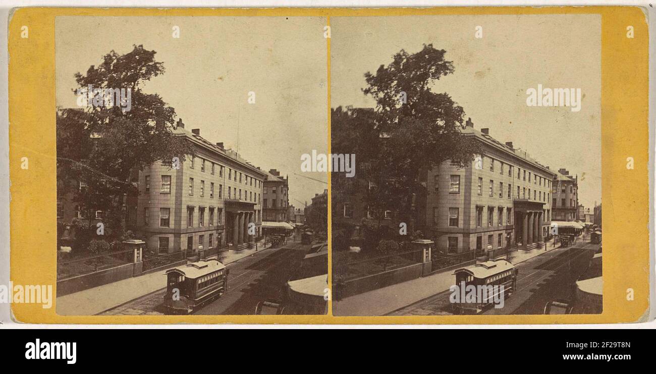 View of the Tremont House in Boston; Views of Boston and Vicinity Stock ...