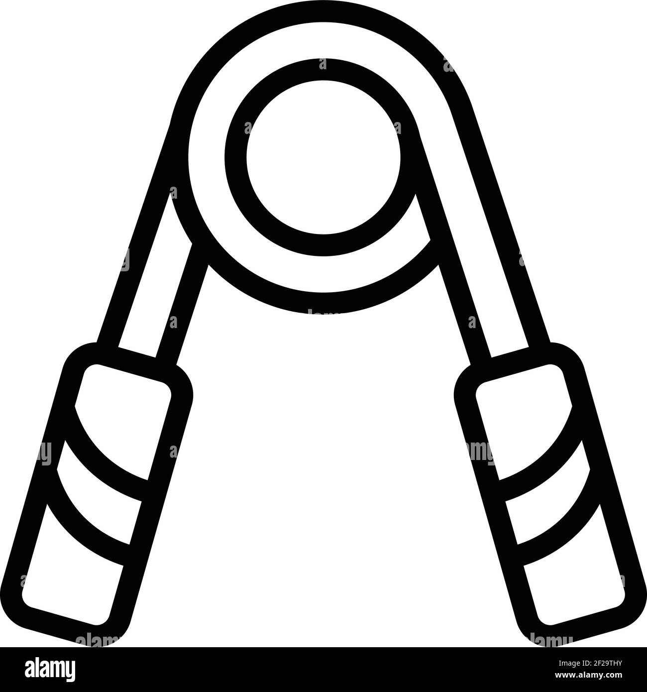Hand gripper icon. Outline hand gripper vector icon for web design ...