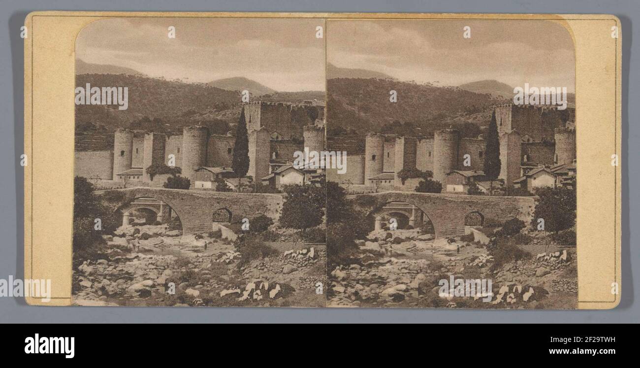 View of Arenas de Pedro Castle Stock Photo - Alamy