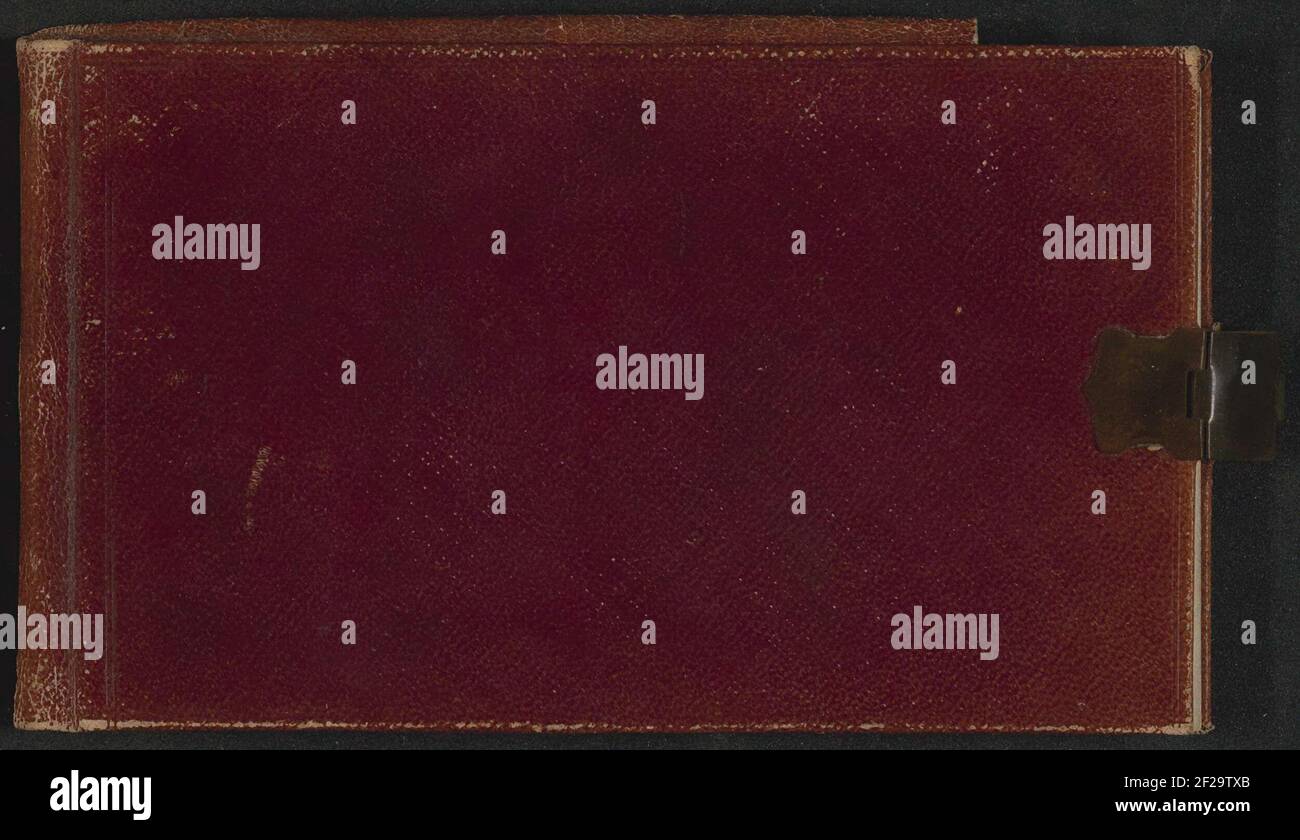 Schetsboek met 39 bladen.Sketchbook consisting of 39 sheets with forest ...