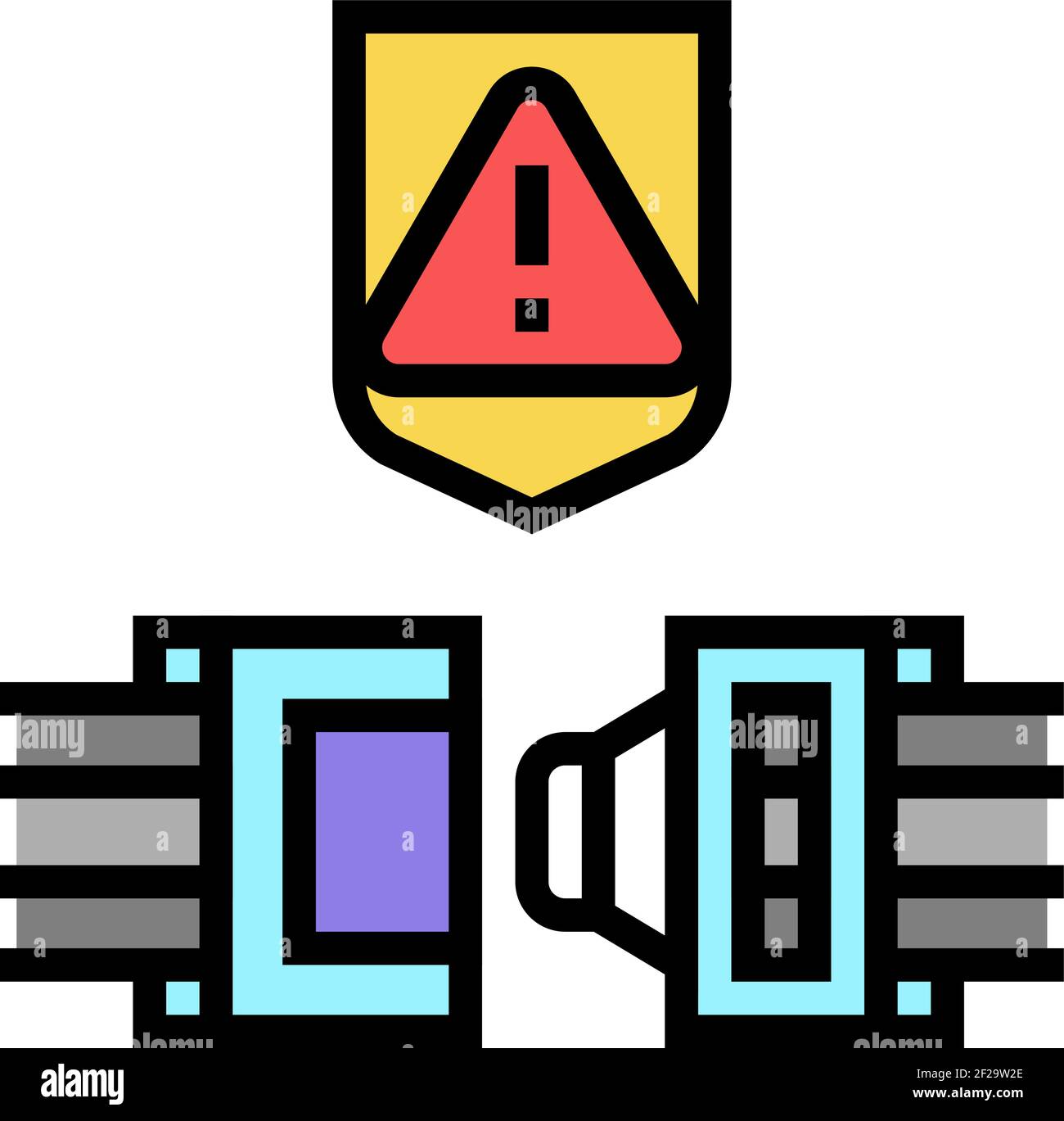 Electronic alarm wire Stock Vector Images - Alamy