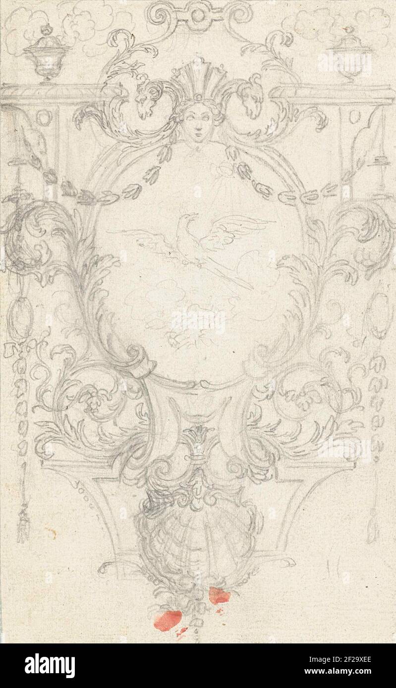 Panel filling with a flying bird Stock Photo - Alamy