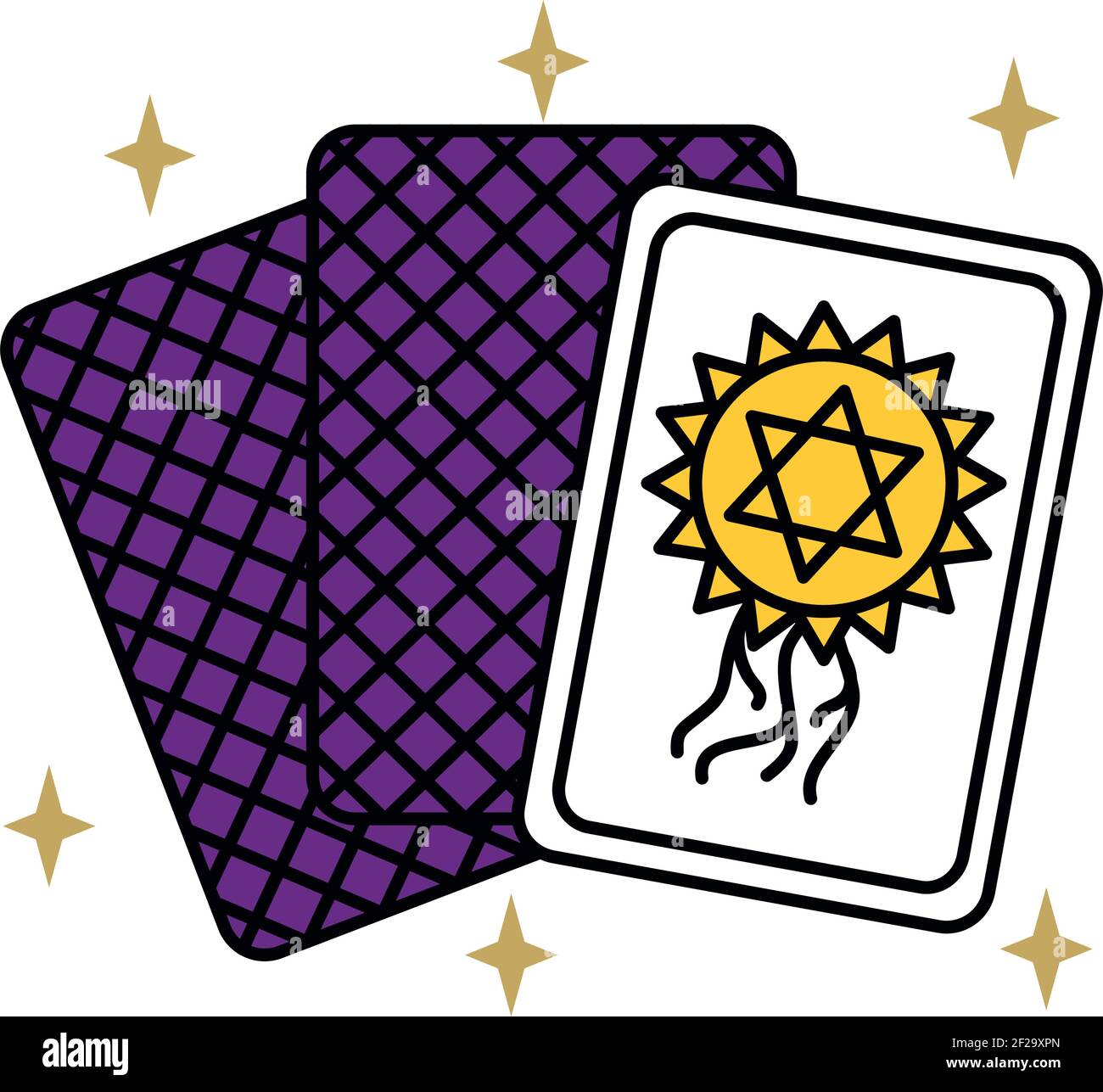 tarot cards with stars around Stock Vector Image & Art - Alamy