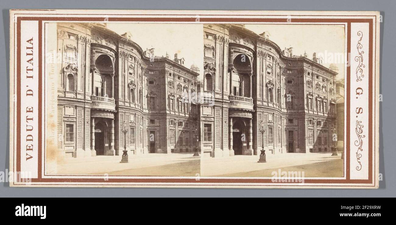 View of the Palazzo Carignano in Turin; Palazzo Carignano (Torino ...