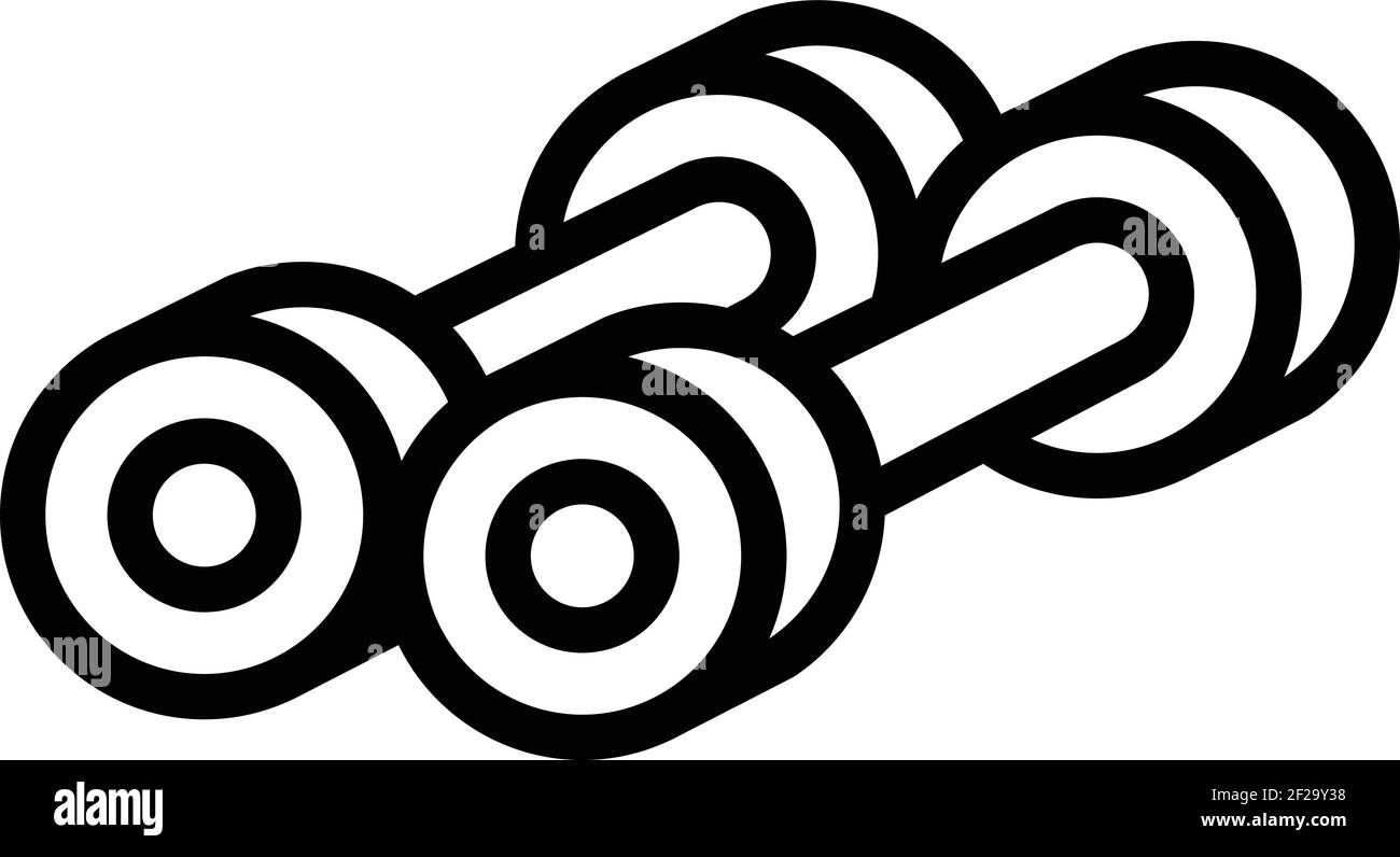Pilates dumbbells icon. Outline pilates dumbbells vector icon for web ...