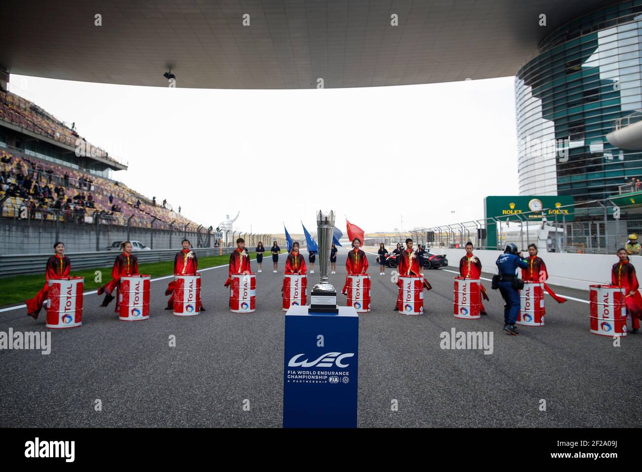 Trophy on the starting grid, grille de depart during the 2019 FIA WEC ...