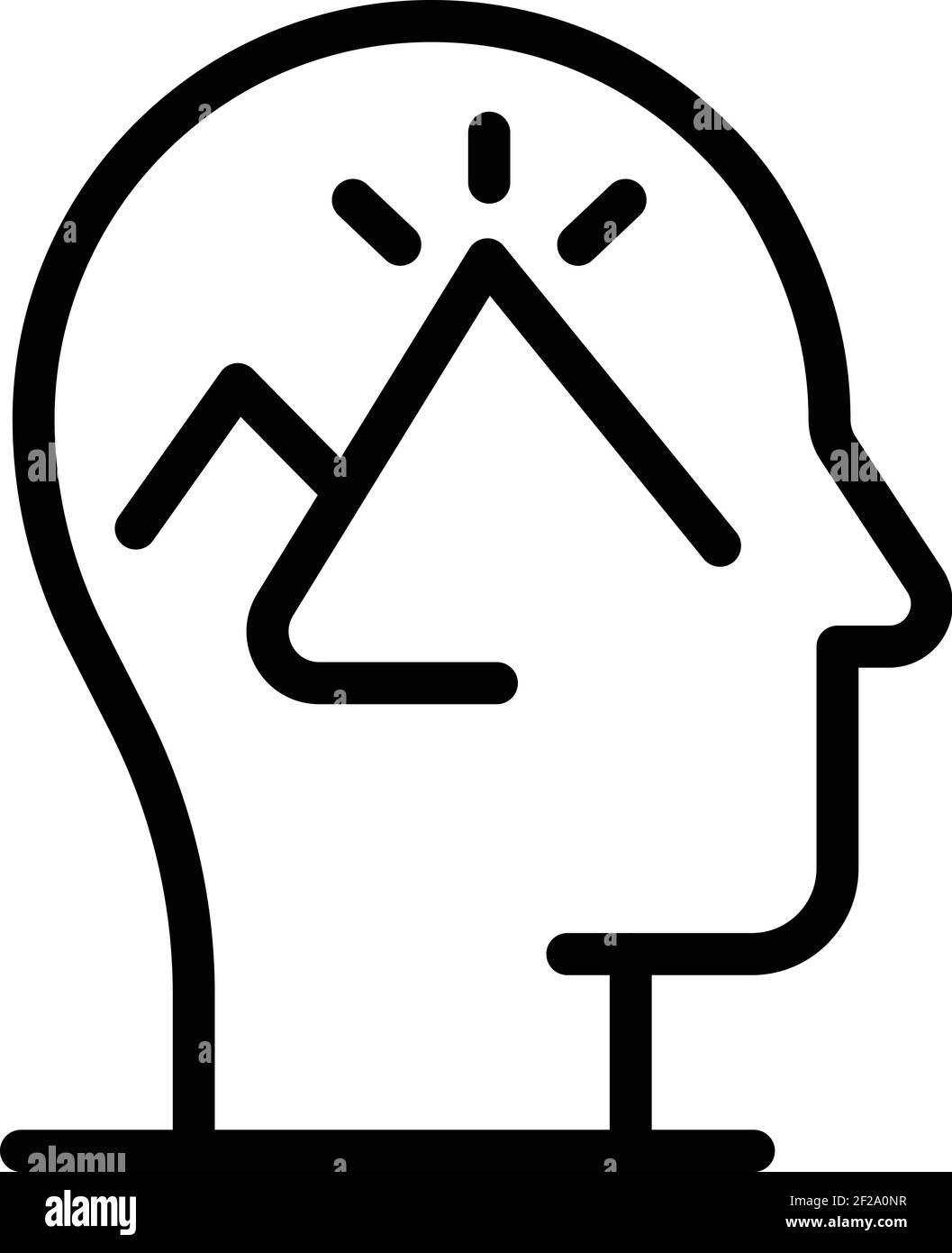 Self-esteem idea icon. Outline self-esteem idea vector icon for web ...