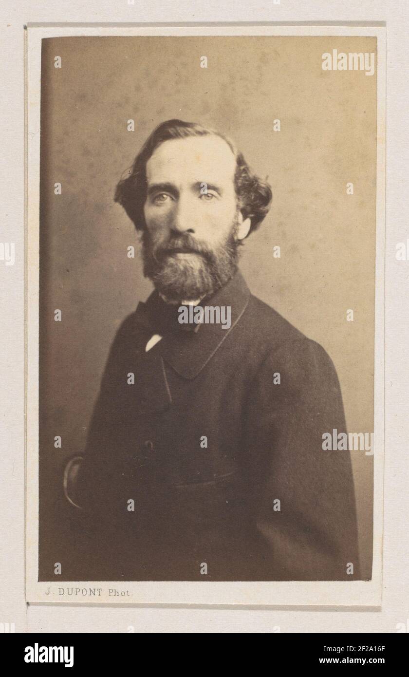 Portret van de Schilder Bernard Pieter Weiser, Halffiguur; The School ...