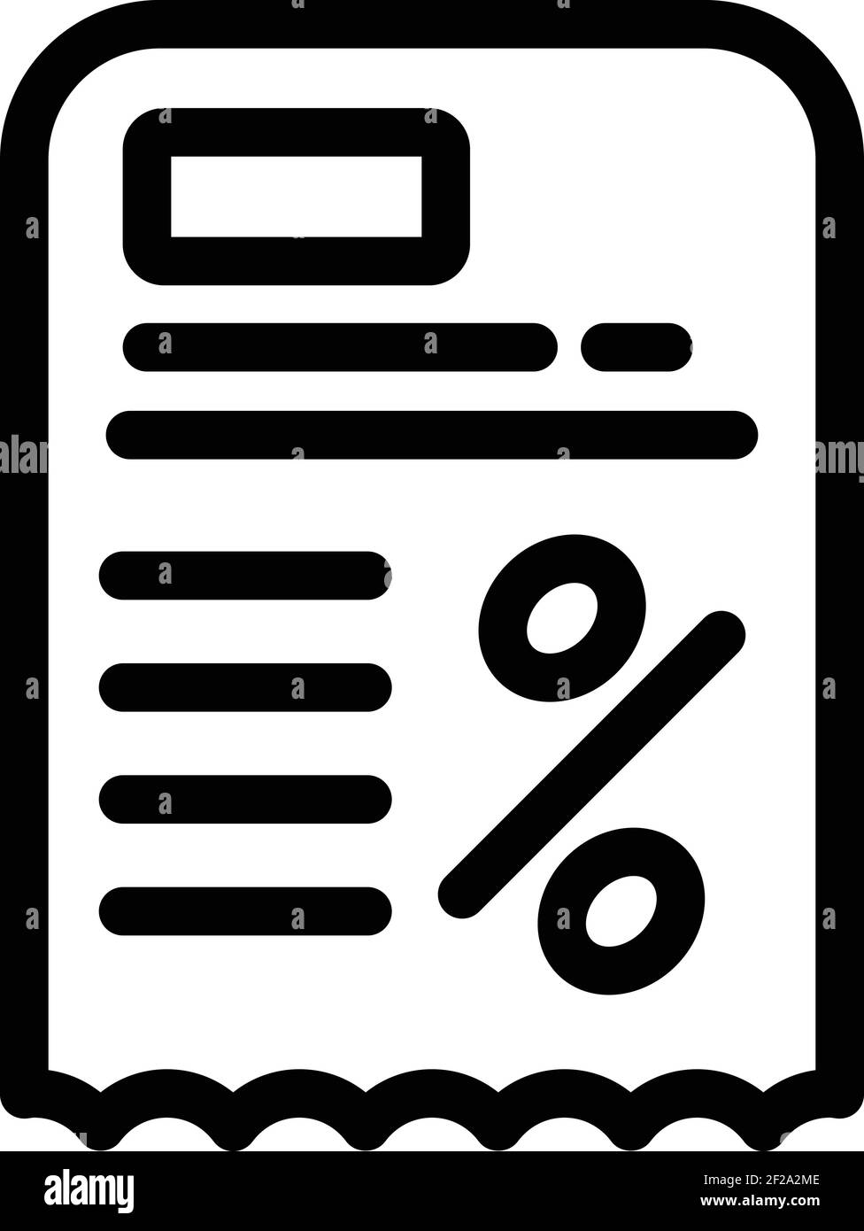 Paper card voucher icon. Outline Paper card voucher vector icon for web ...