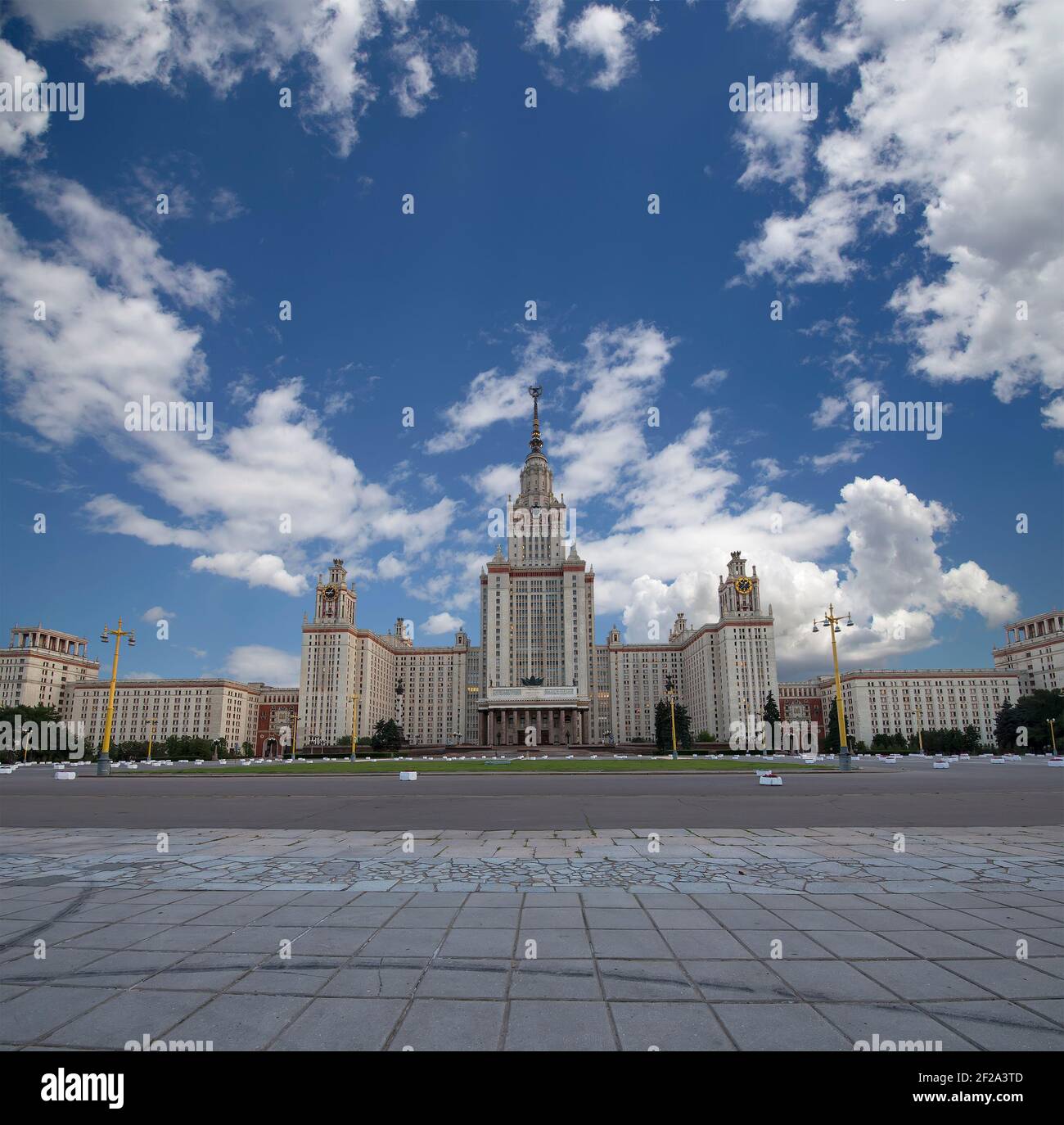 The Main Building Of Moscow State University On Sparrow Hills , Russia ...