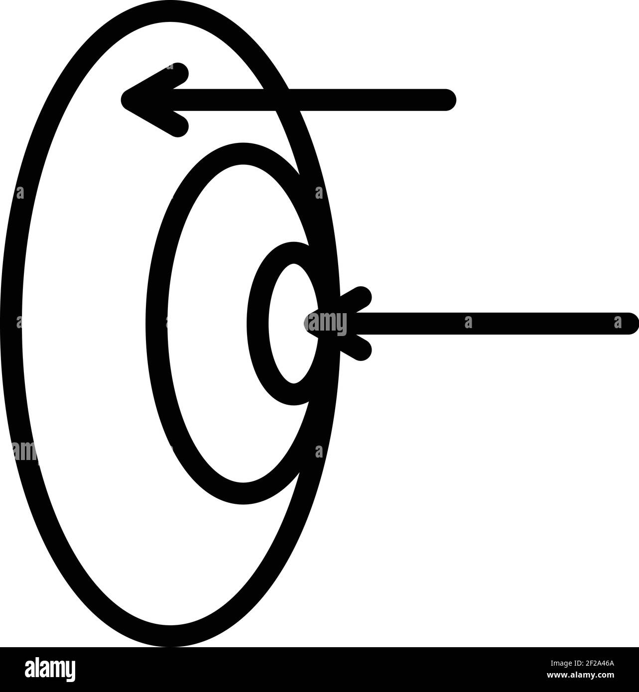 Relevant target audience icon. Outline relevant target audience vector ...