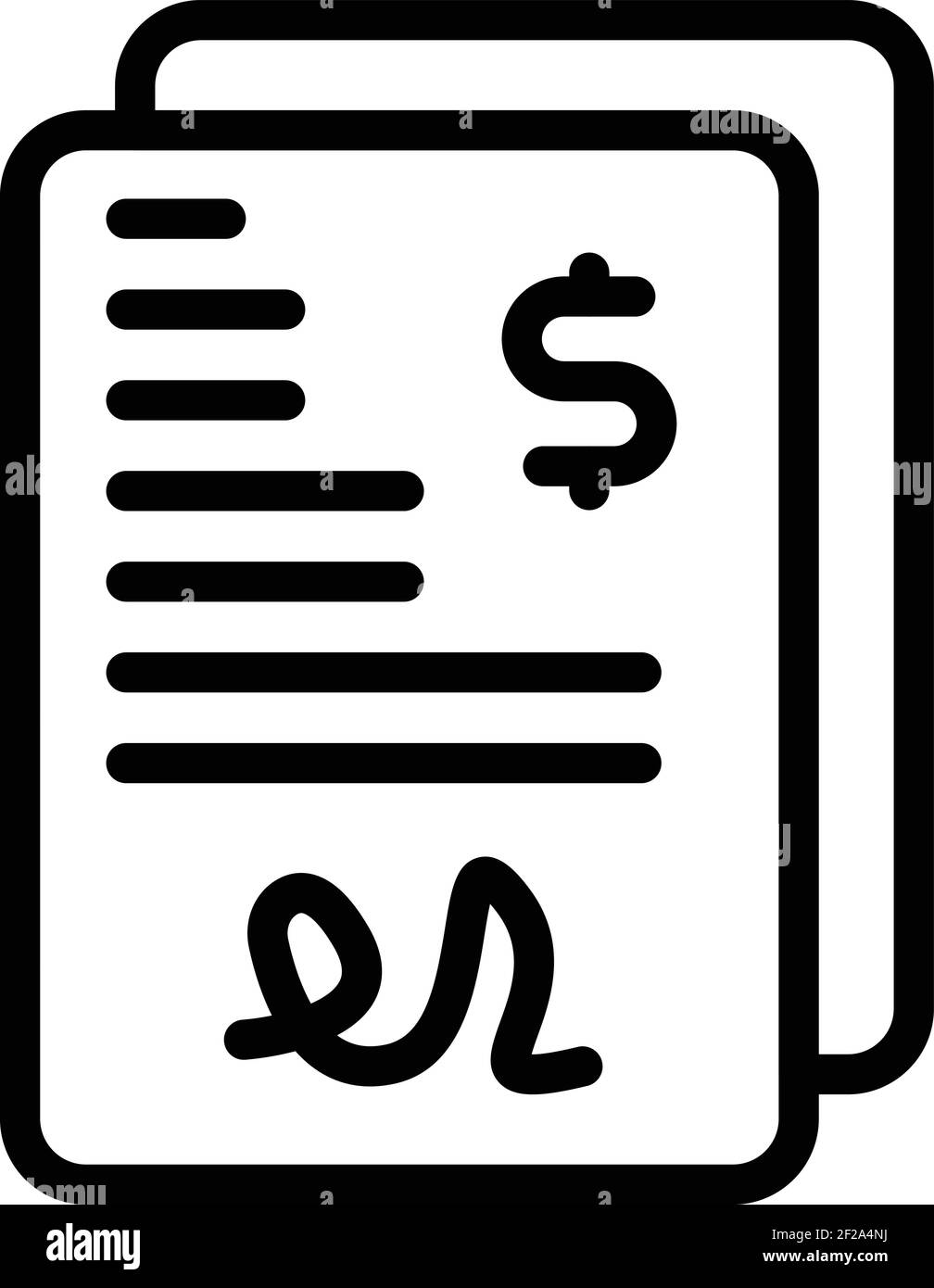 Paper transfer money icon. Outline paper transfer money vector icon for ...