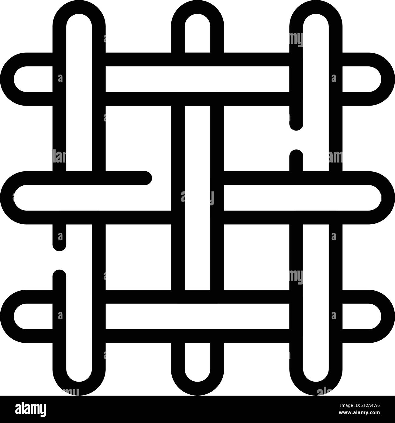 Knitting net icon. Outline Knitting net vector icon for web design ...