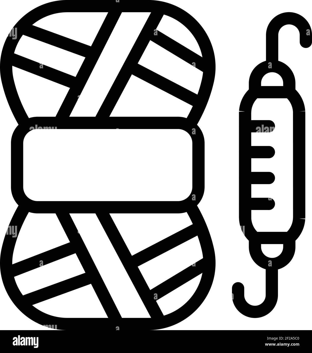 Knitting instruments icon. Outline Knitting instruments vector icon for ...