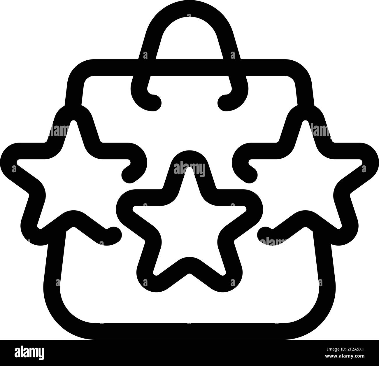 Sale bag icon. Outline Sale bag vector icon for web design isolated on ...