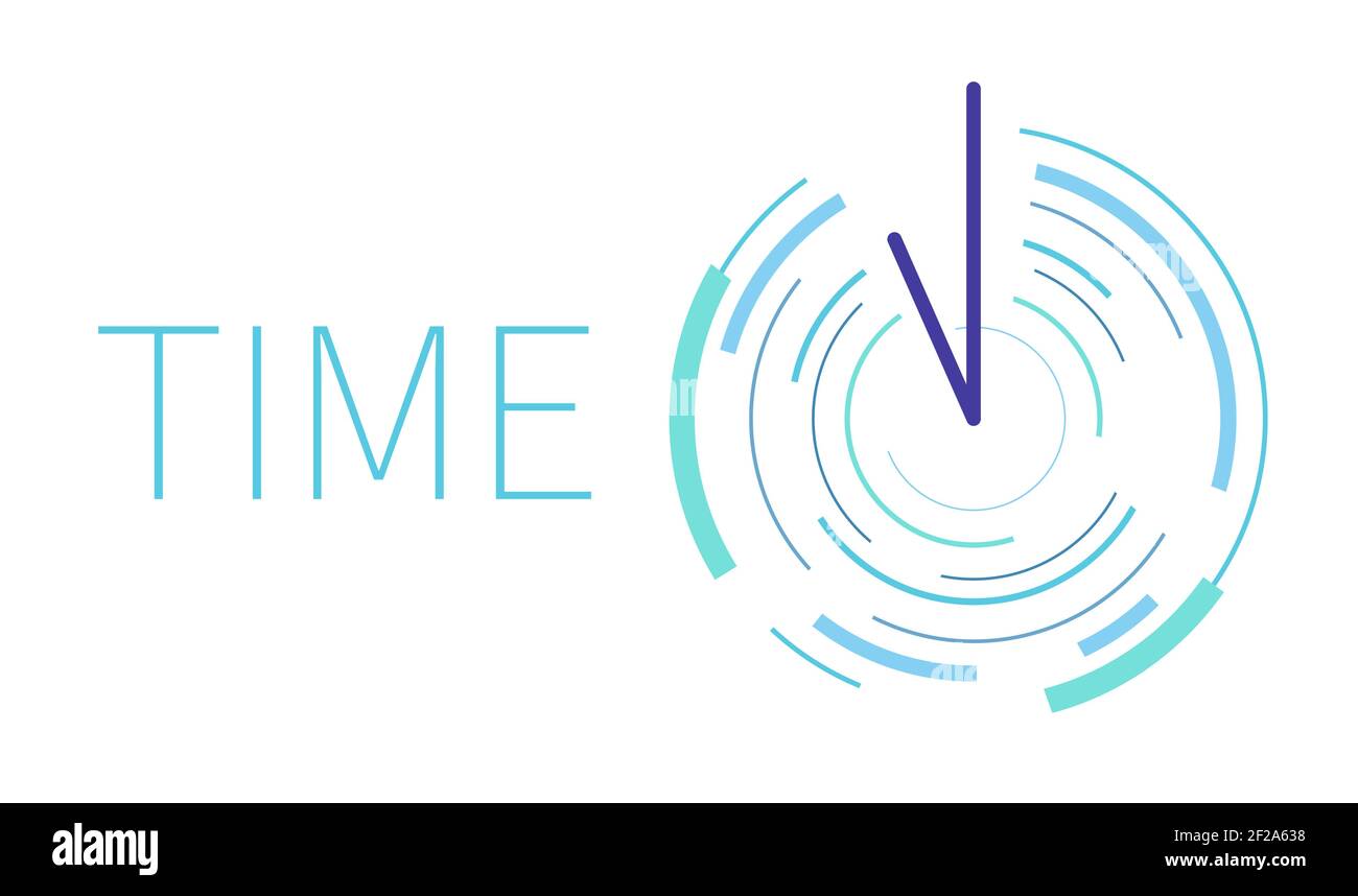Time concept or clock business icon. Creative logotype design template ...
