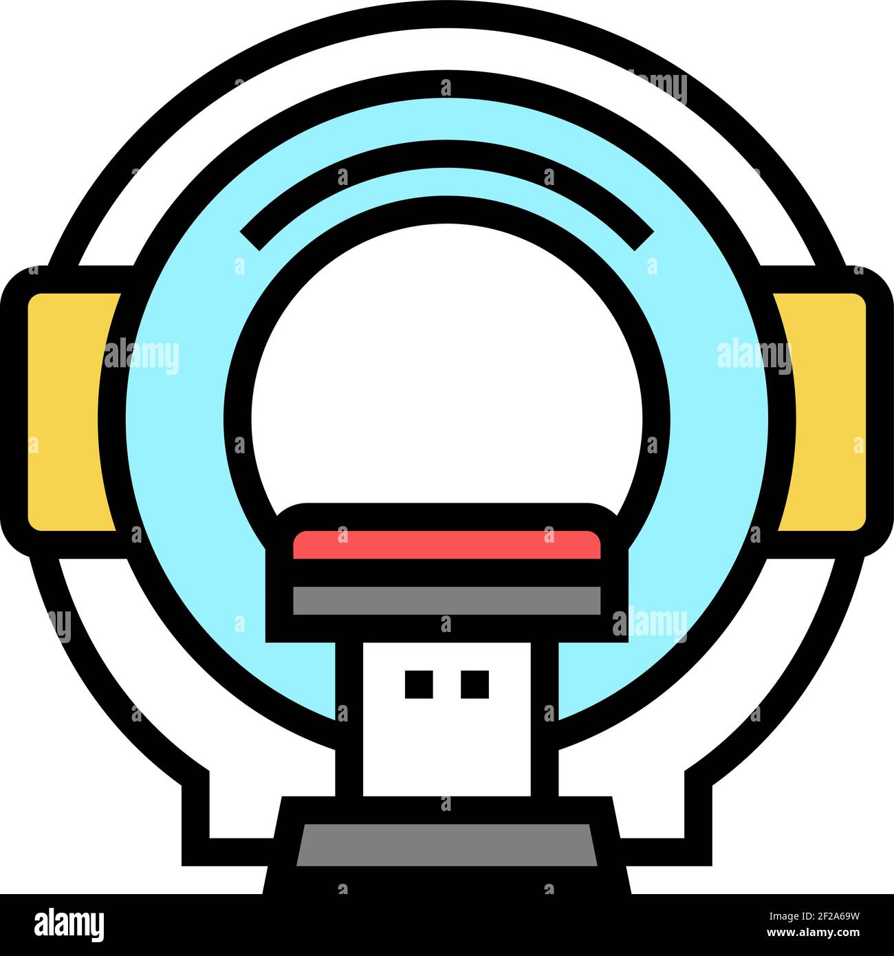 Mri brain scan computer screen Stock Vector Images - Alamy