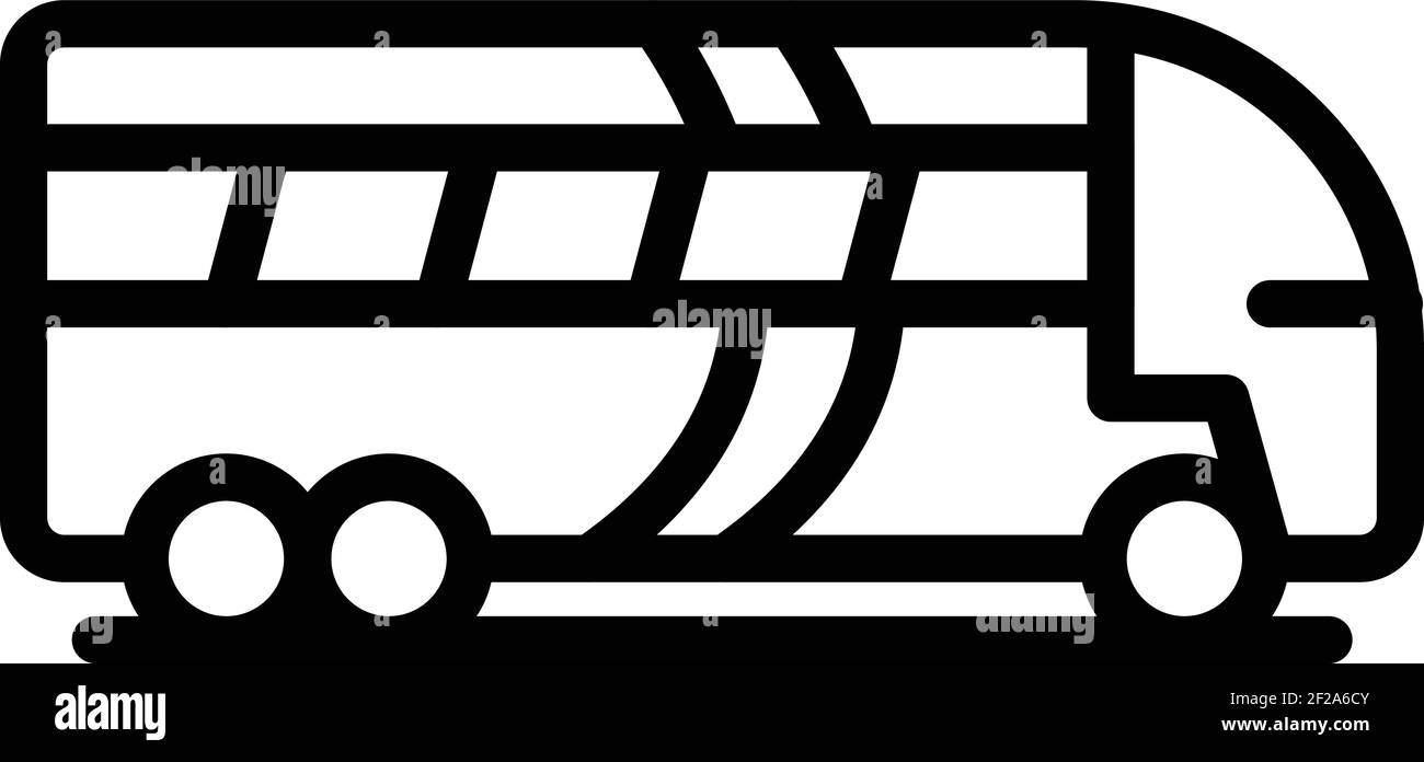 Transfer bus icon. Outline transfer bus vector icon for web design ...