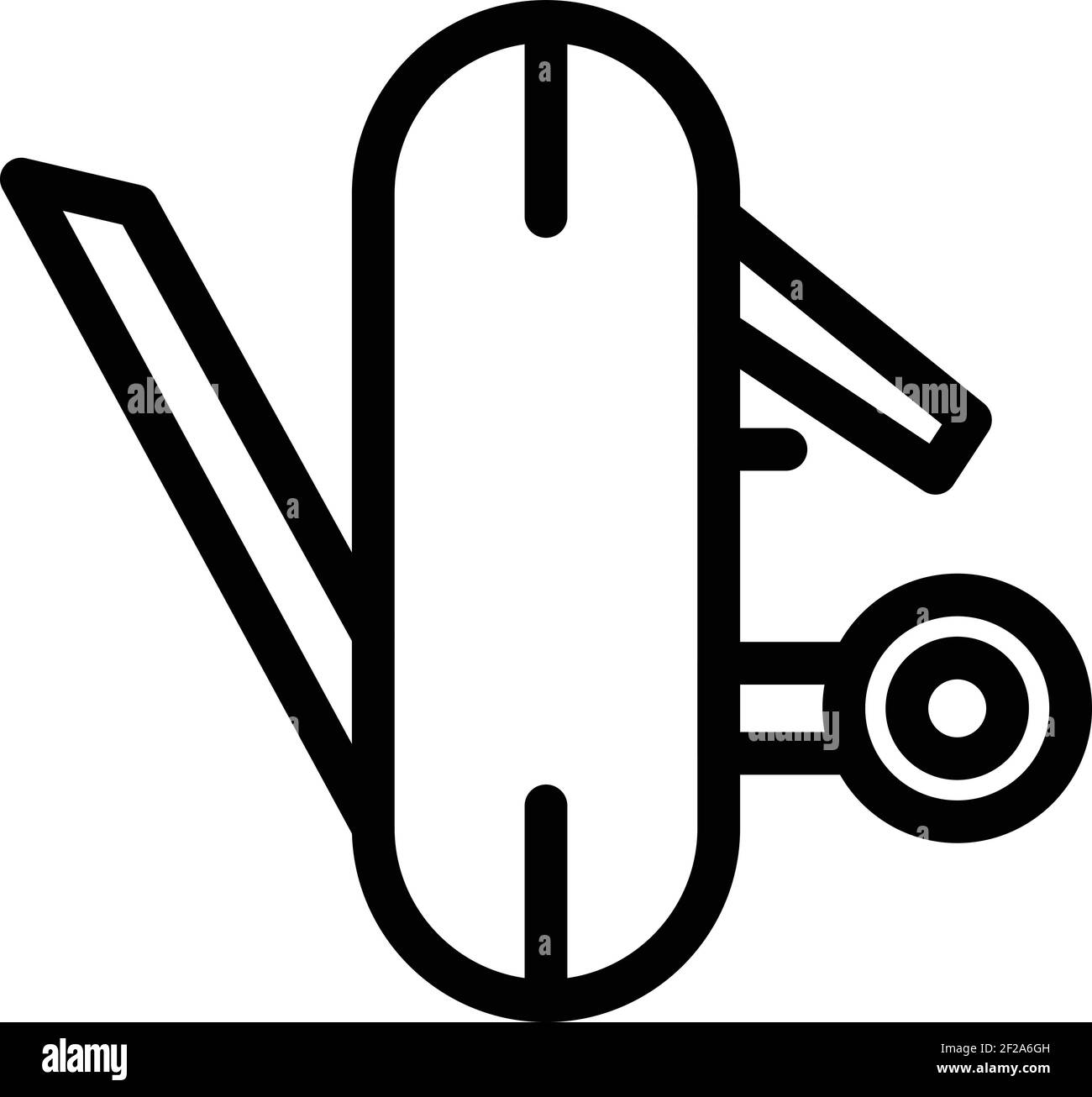 Multitool icon. Outline Multitool vector icon for web design isolated ...