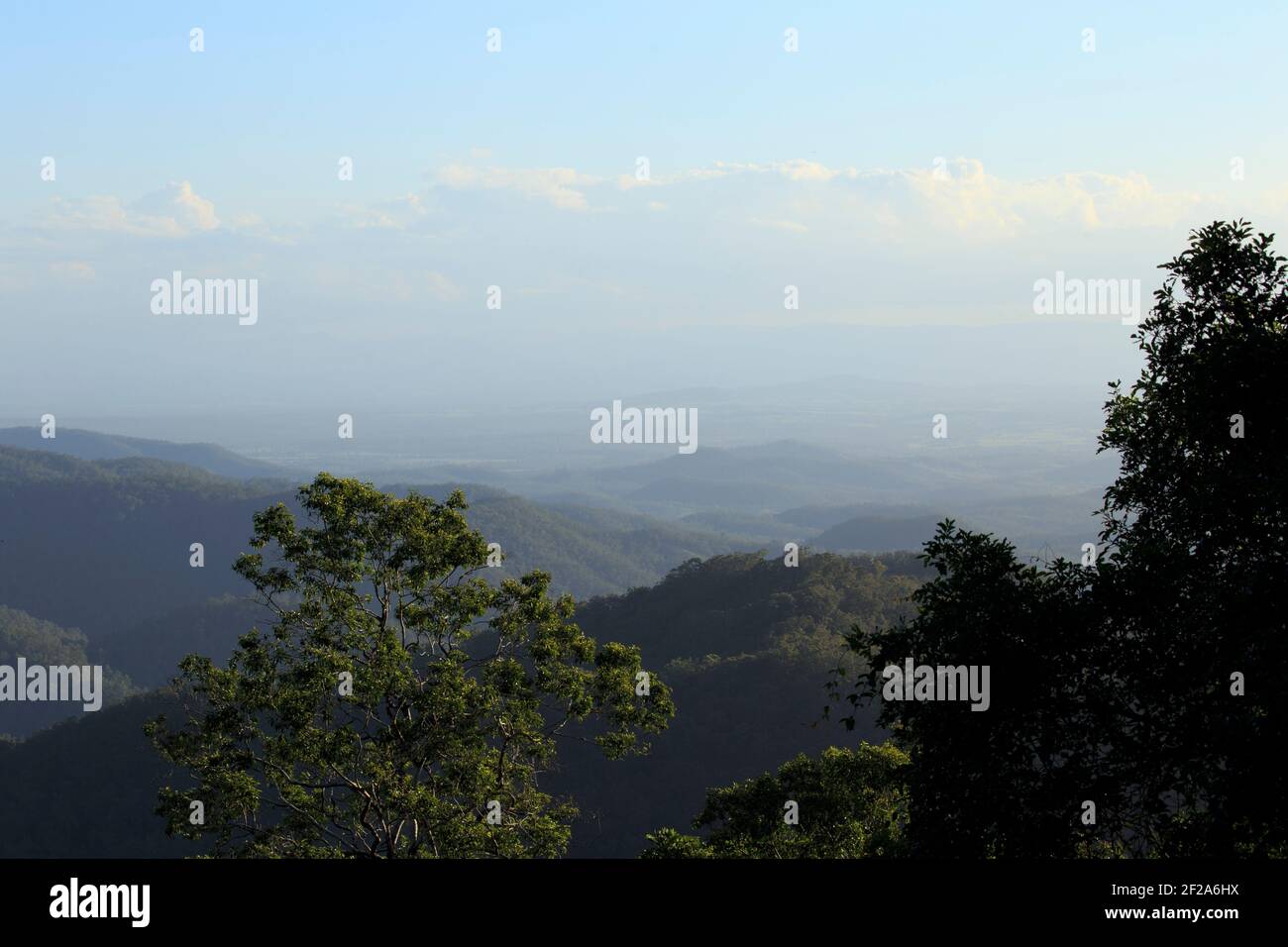 General view from Maiala at Mt Glorious, D'Aguilar National Park ...