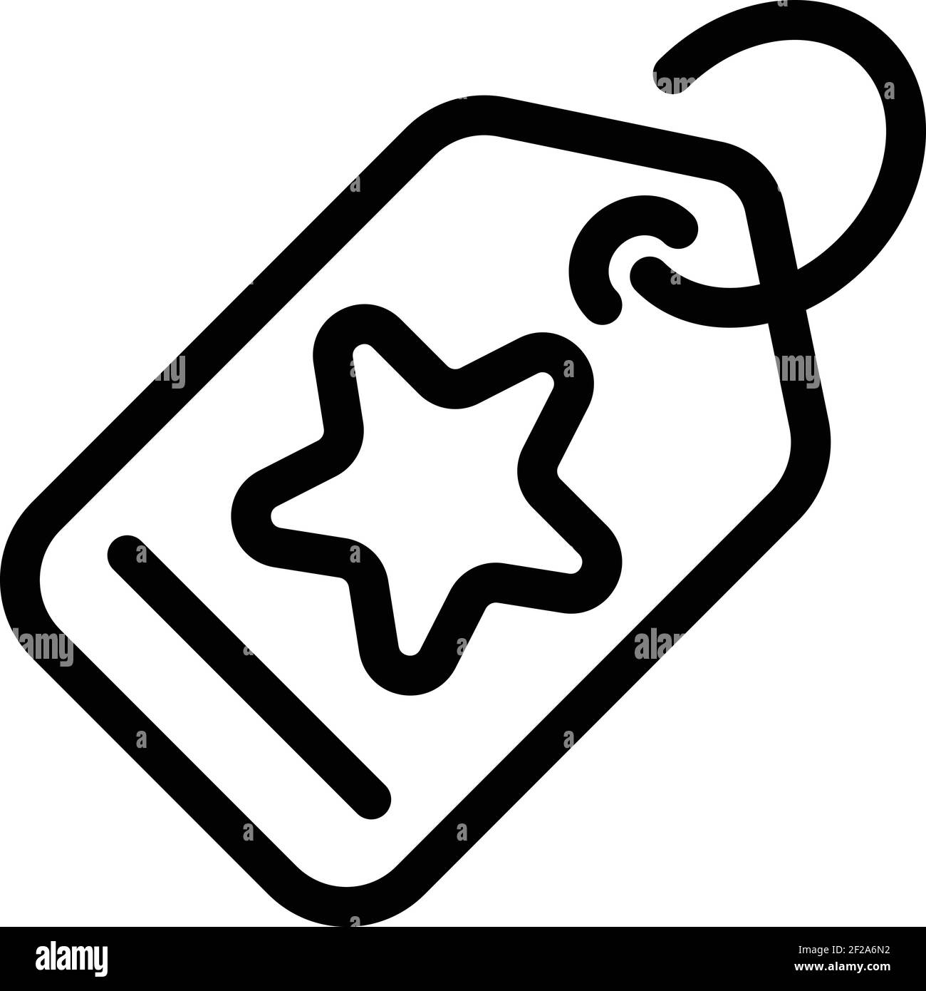 Star sale tag icon. Outline Star sale tag vector icon for web design ...