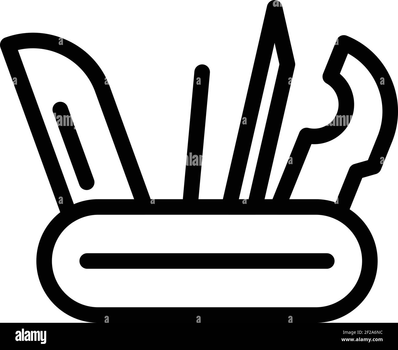 Multitool steel icon. Outline Multitool steel vector icon for web ...