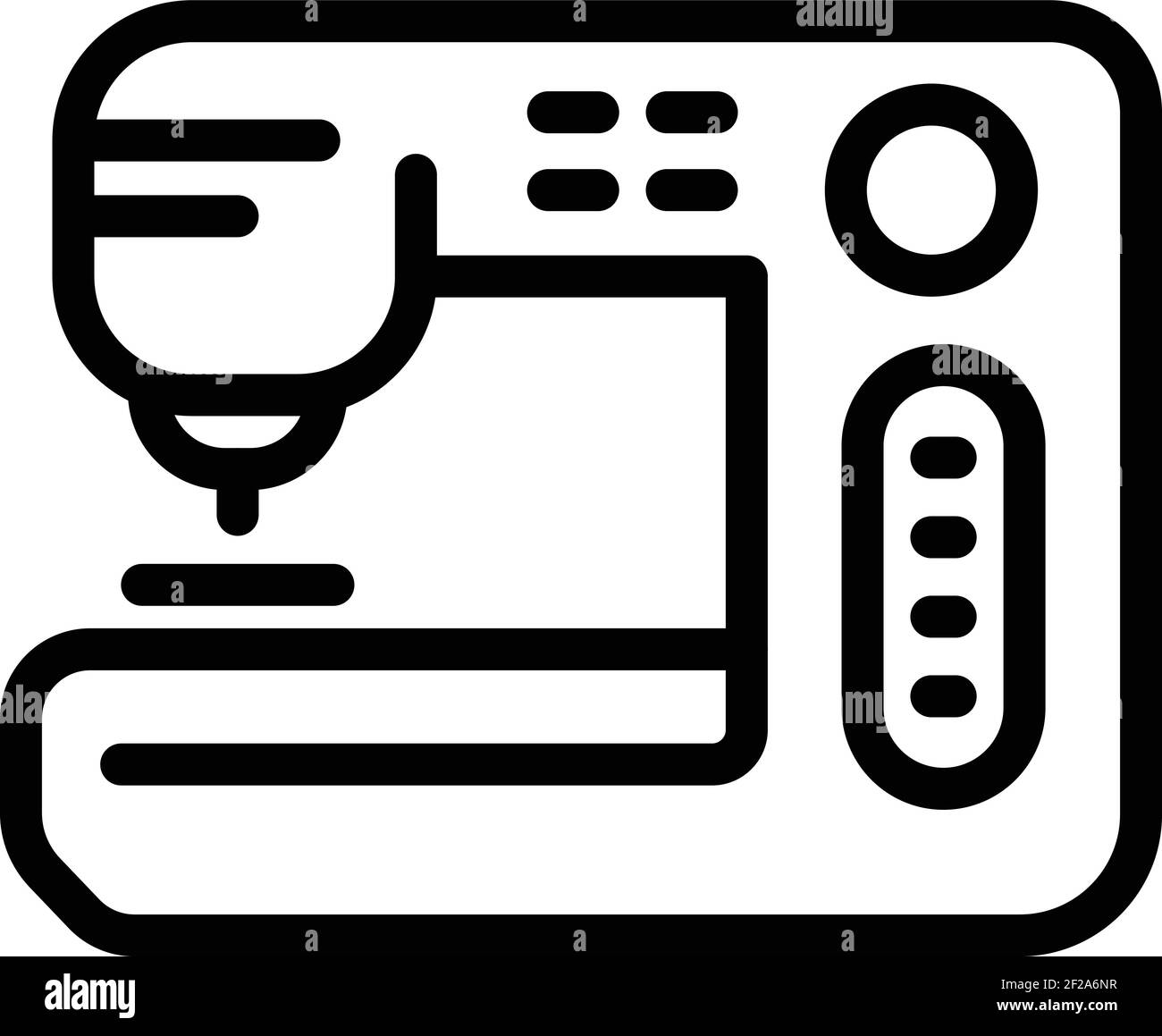 Sewing machine icon. Outline Sewing machine vector icon for web design ...