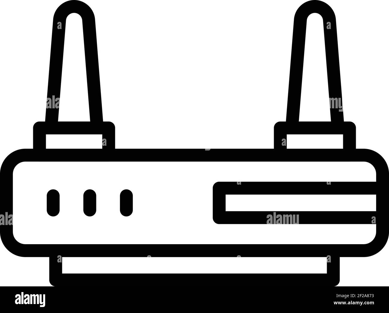 Wifi router interface icon. Outline Wifi router interface vector icon ...