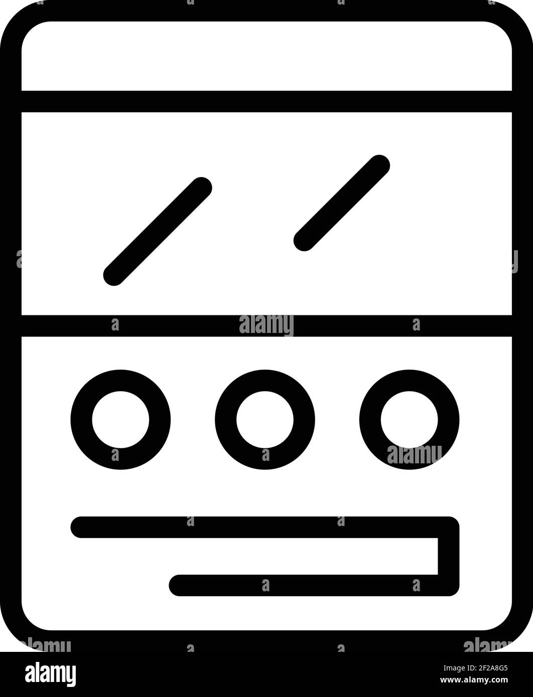 Comment interface icon. Outline Comment interface vector icon for web ...
