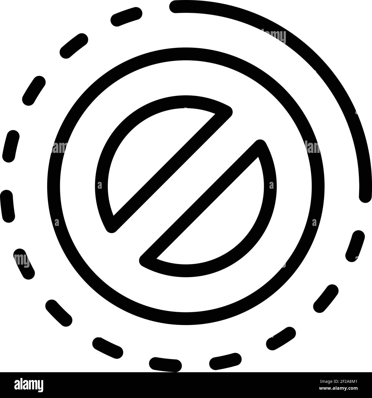 Rejection interface icon. Outline Rejection interface vector icon for ...
