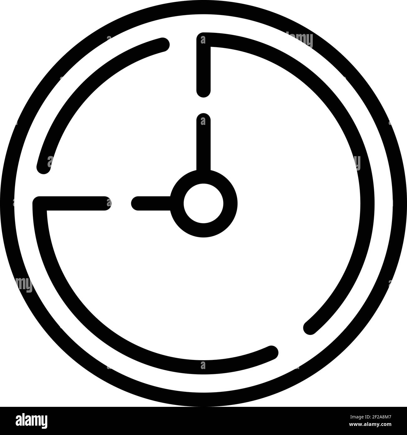 Start time management icon. Outline Start time management vector icon ...