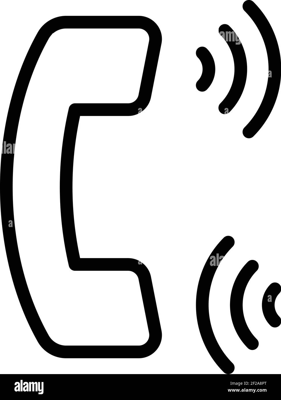 Call interface icon. Outline Call interface vector icon for web design ...