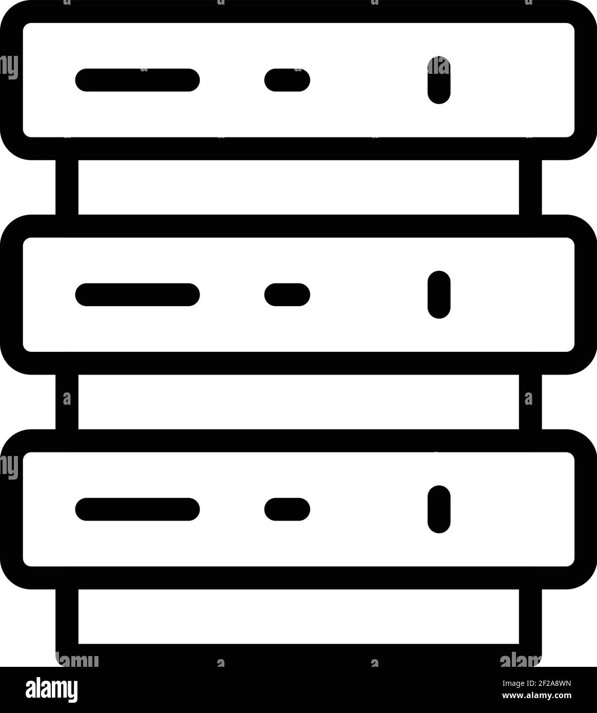 Server interface icon. Outline Server interface vector icon for web ...