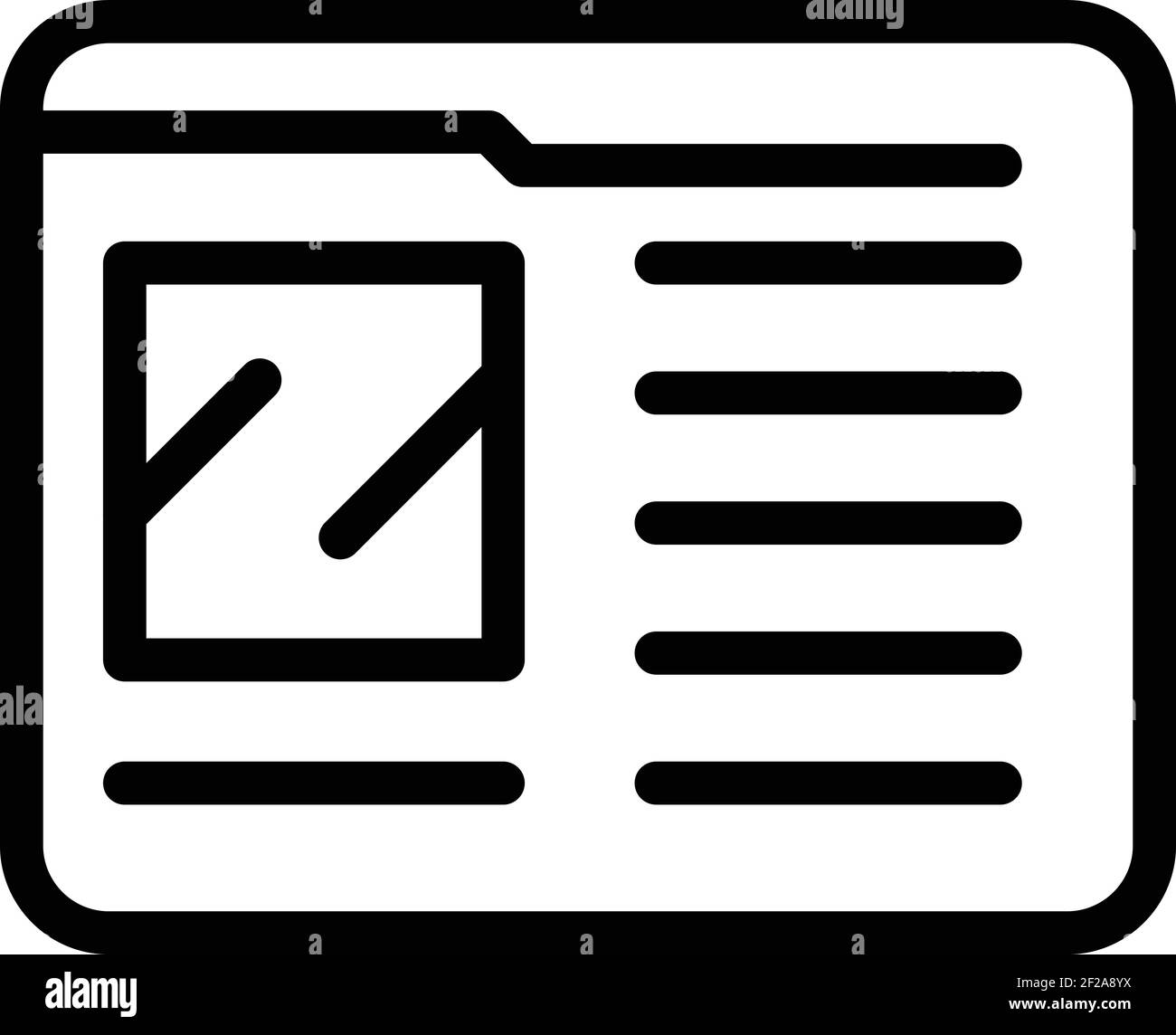 Personal folder interface icon. Outline Personal folder interface ...