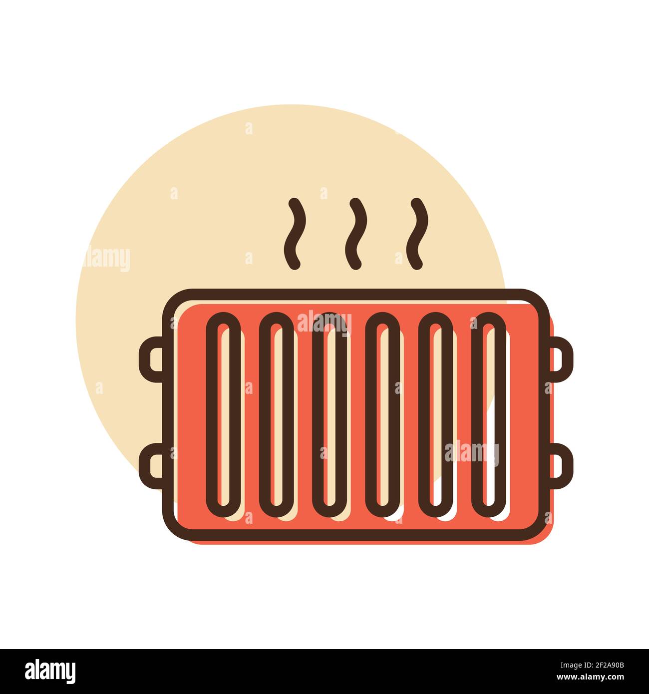 Radiator, heater vector flat icon. Construction, repair and building ...