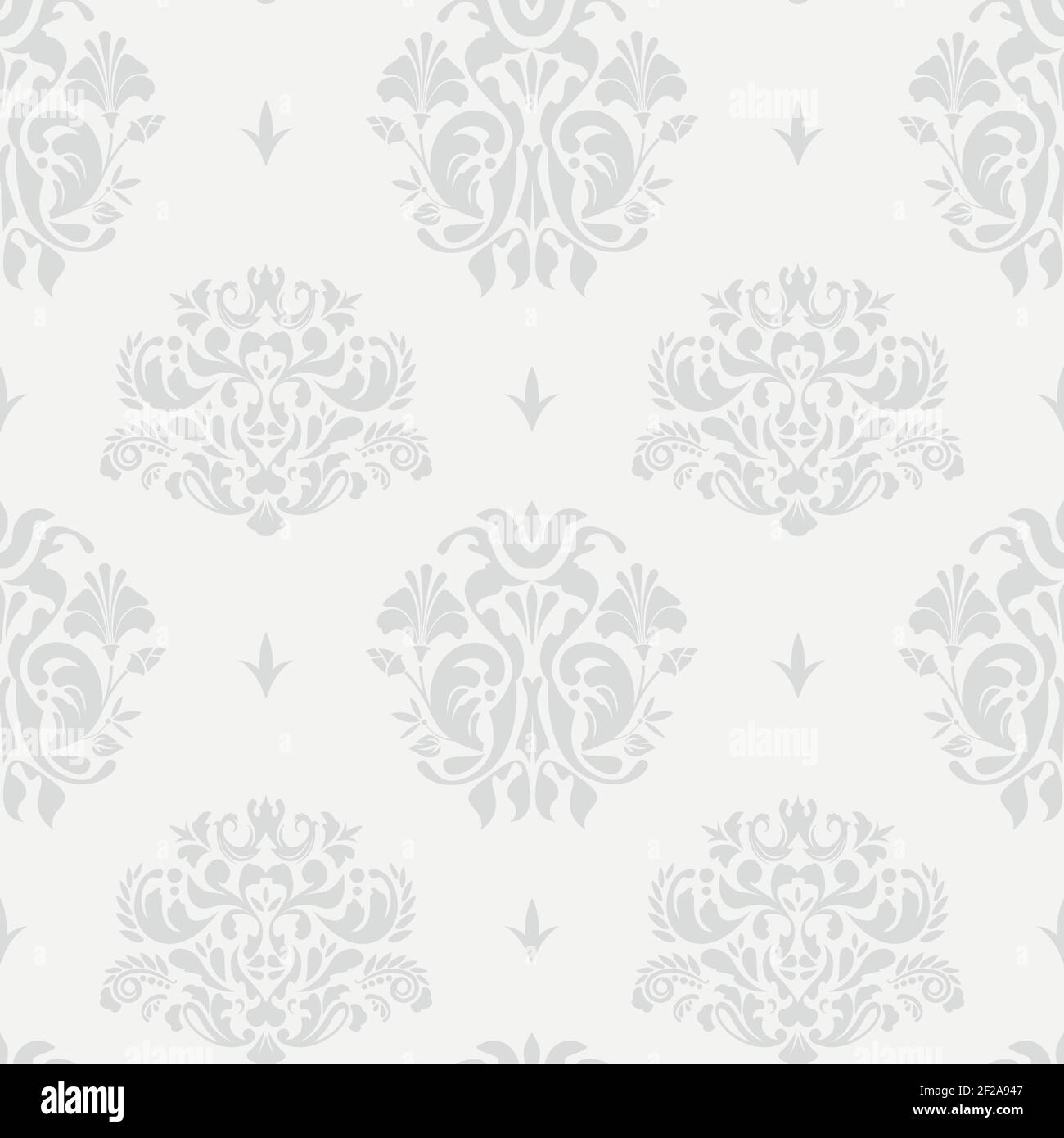 Vintage silver background with ornaments for wedding invitations Stock ...